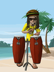 Musica reggae en Reggae - GIF Animado | MISTERGIF