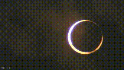 GIF de Eclipse solar para compartir en Eclipses - GIF Animado | MISTERGIF